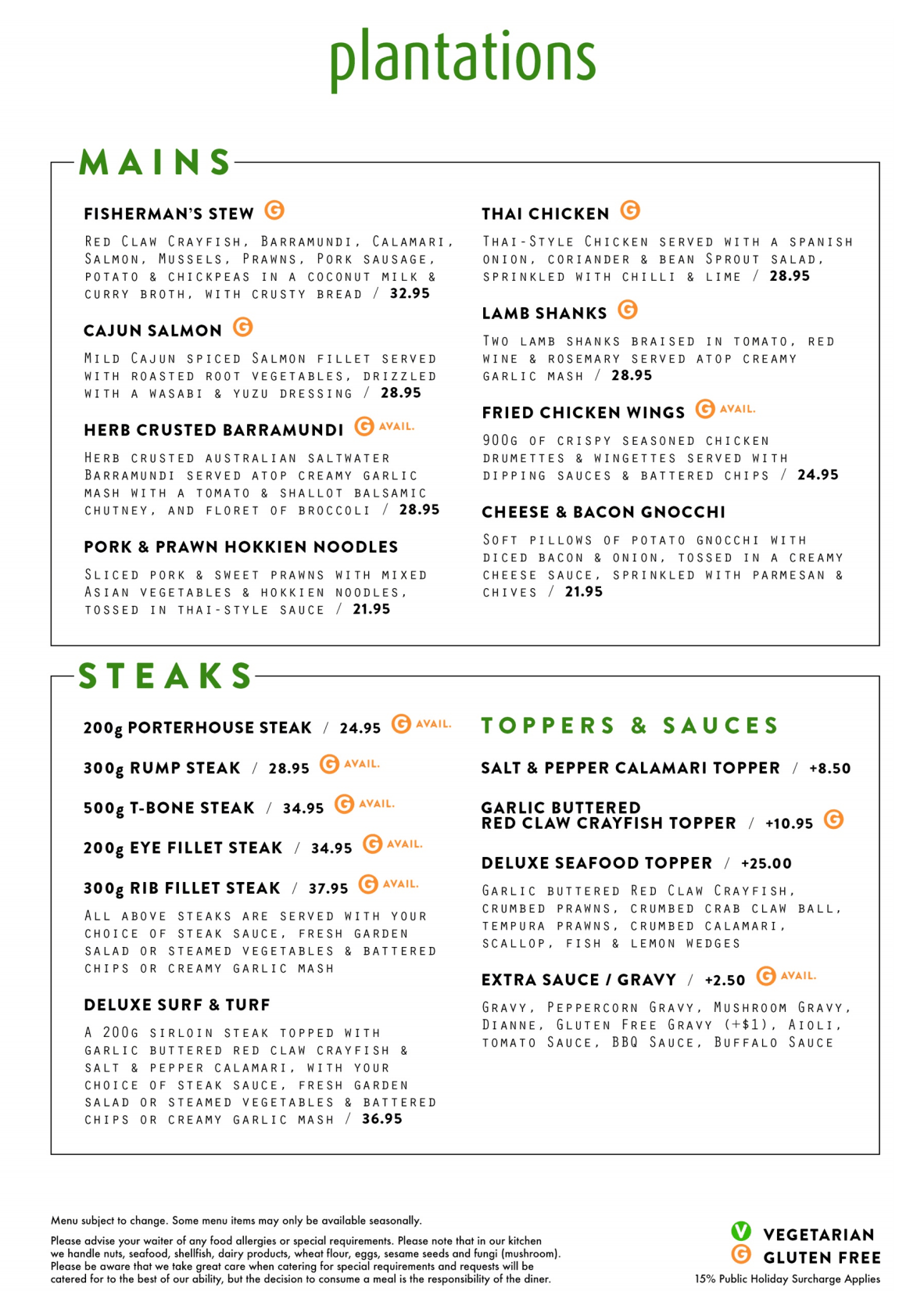PA Hotel Ipswich | Delicious menu for every budget