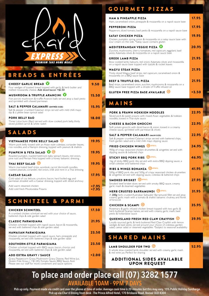 PA Hotel Ipswich | Express Takeaway & Specials Available All Day