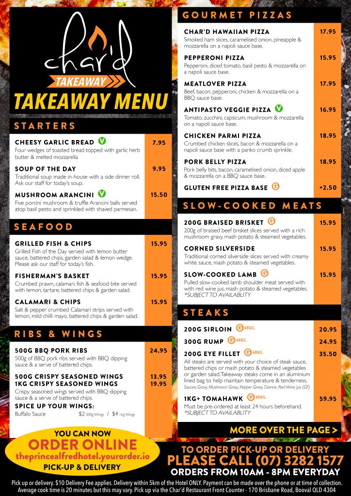 PA Hotel Ipswich | Express Takeaway & Specials Available All Day