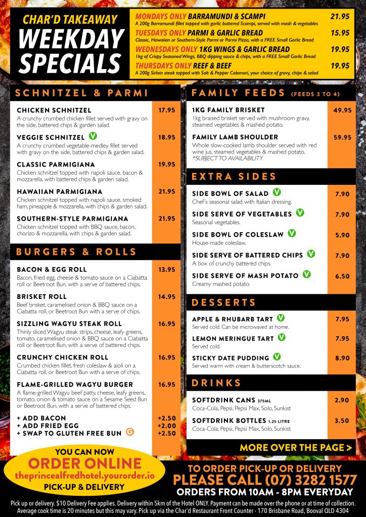 PA Hotel Ipswich | Express Takeaway & Specials Available All Day