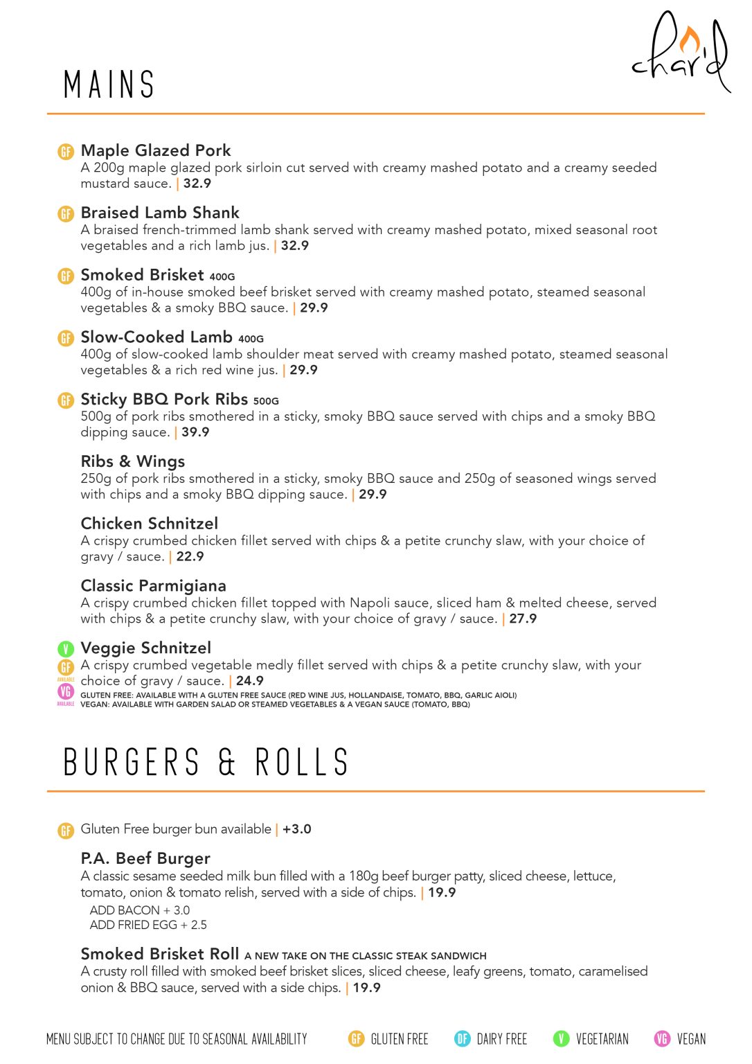 PA Hotel Ipswich | Delicious menu for every budget