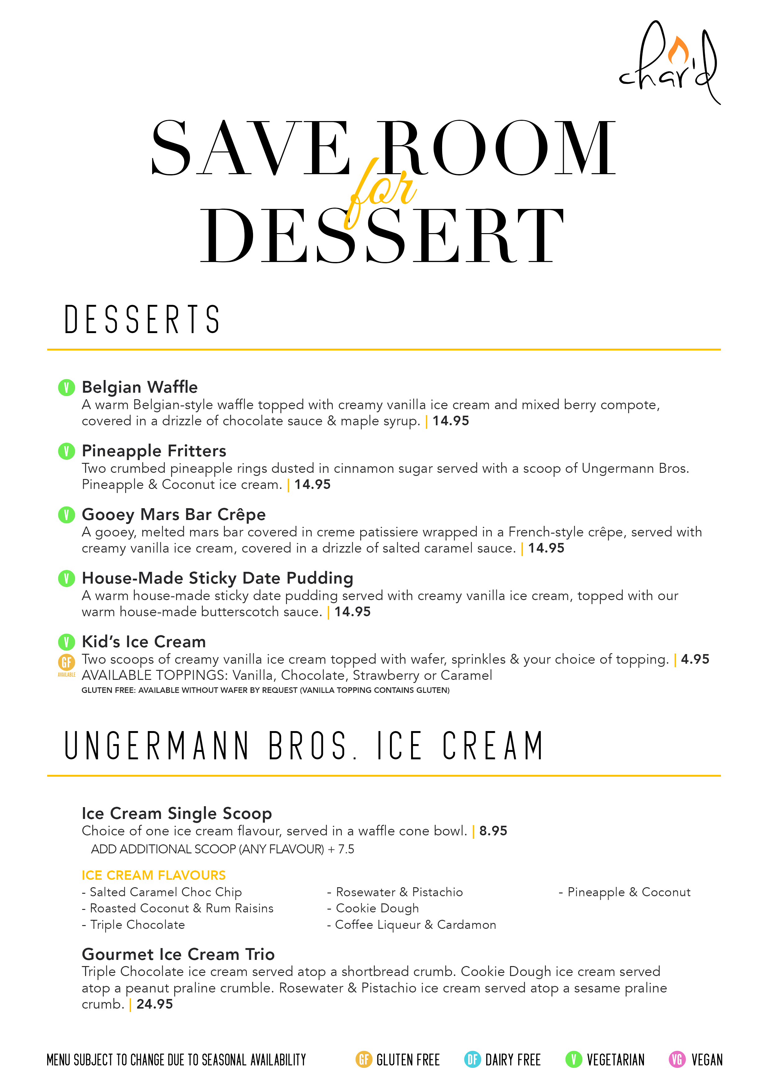 The PA Hotel Ipswich | Award-Winning Char'd Menu supporting local farms