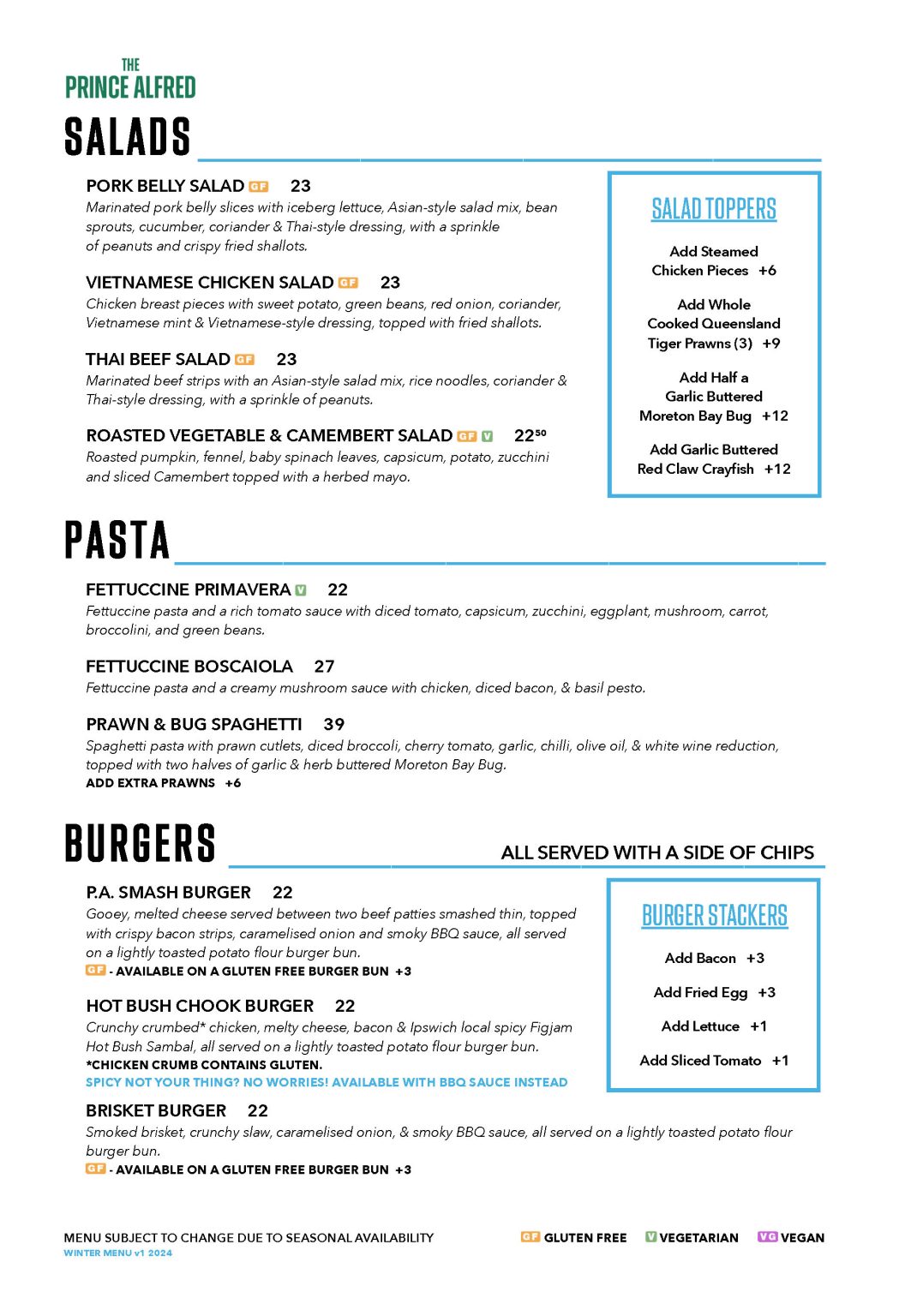 PA Hotel Ipswich | Enjoy your craft beer with our delicious new menu