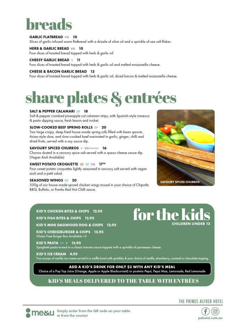 PA Hotel Ipswich | Delicious menu for every budget