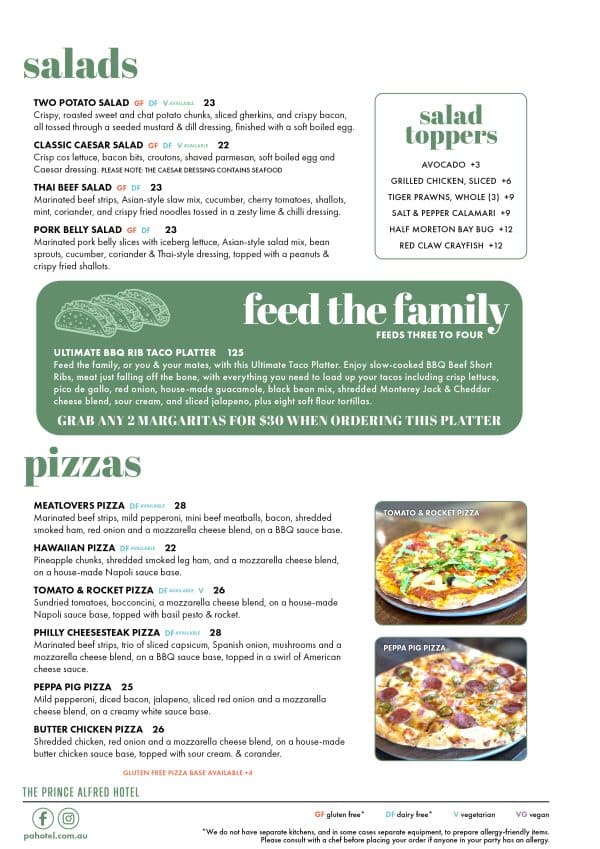 PA Hotel Ipswich | Delicious menu for every budget